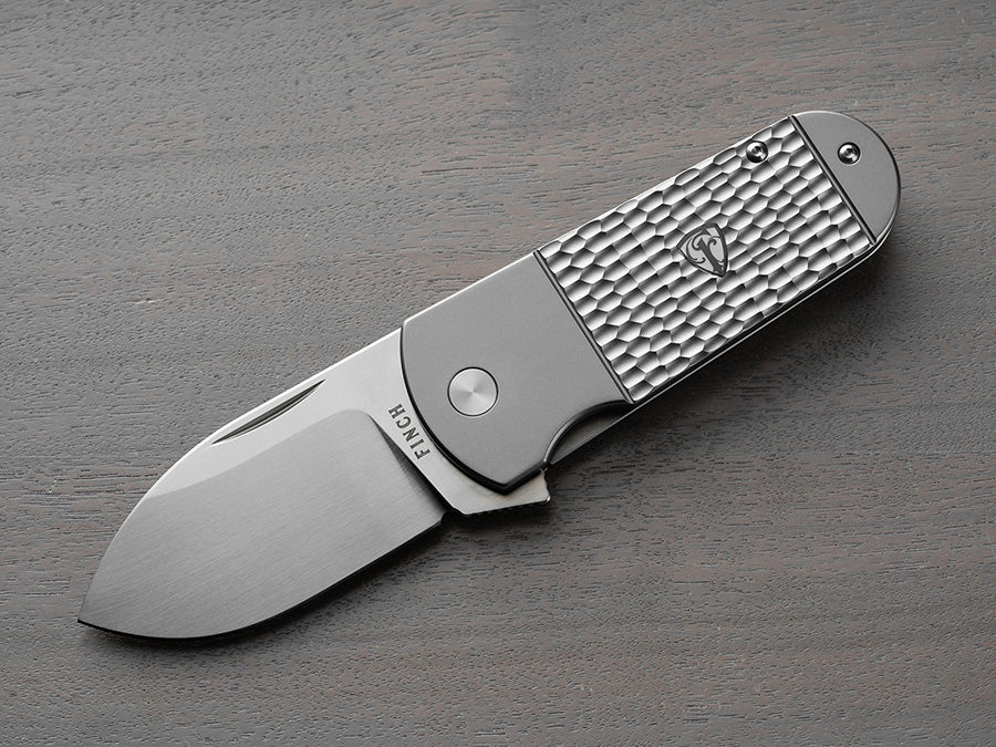 Buffalo Tooth - Jigged Titanium – Finch Knife Co